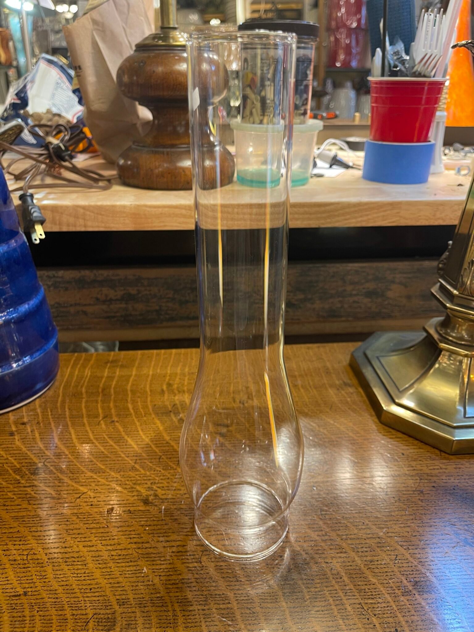 Traditional Clear Glass Hurricane Chimney Shade - michaelslamps.com